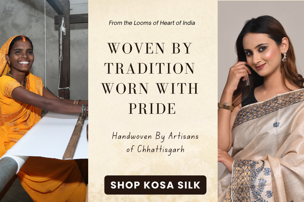 Kosakari | Premium Kosa Silk Sarees from Chhattisgarh | Handwoven Eleg